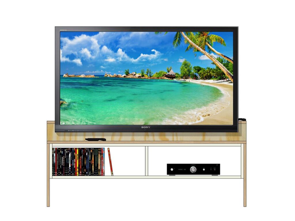 Making your own modern TV cabinet: cabinet Marisa by Neo-eko